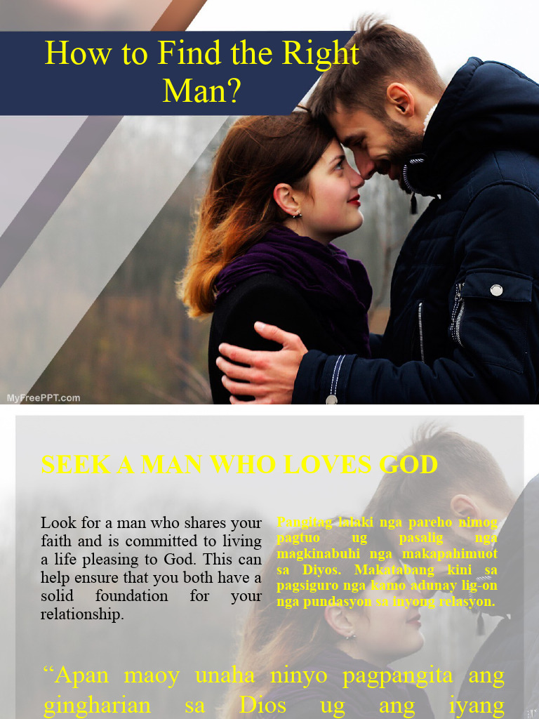 How To Find The Right Man | PDF