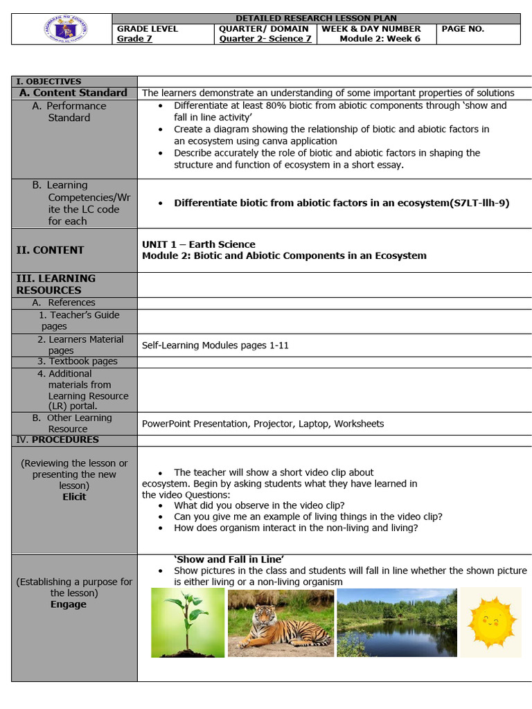 Lesson Plan 7es For Final Demo | PDF