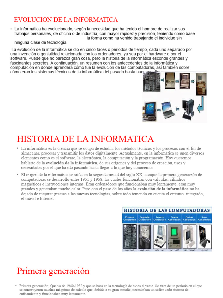 Evolucion de La Informatica | PDF