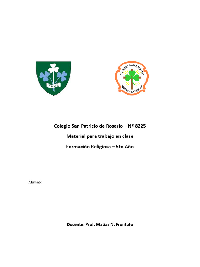 Material Clases - 5to An o Formacion Religiosa | PDF