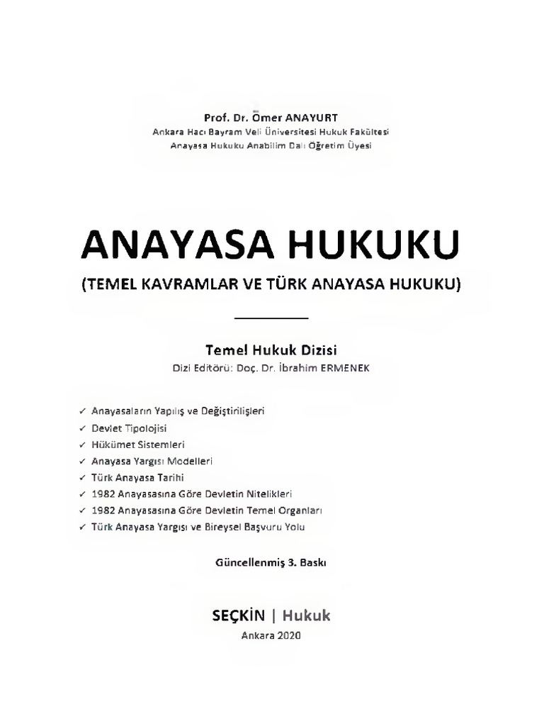 Anayasa-Ömer Anayurt | PDF