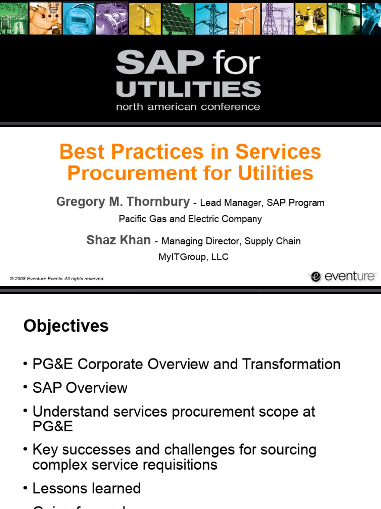 Best Practices in Services Procurement For Utilities: Gregory M. Thornbury Shaz Khan | PDF ...