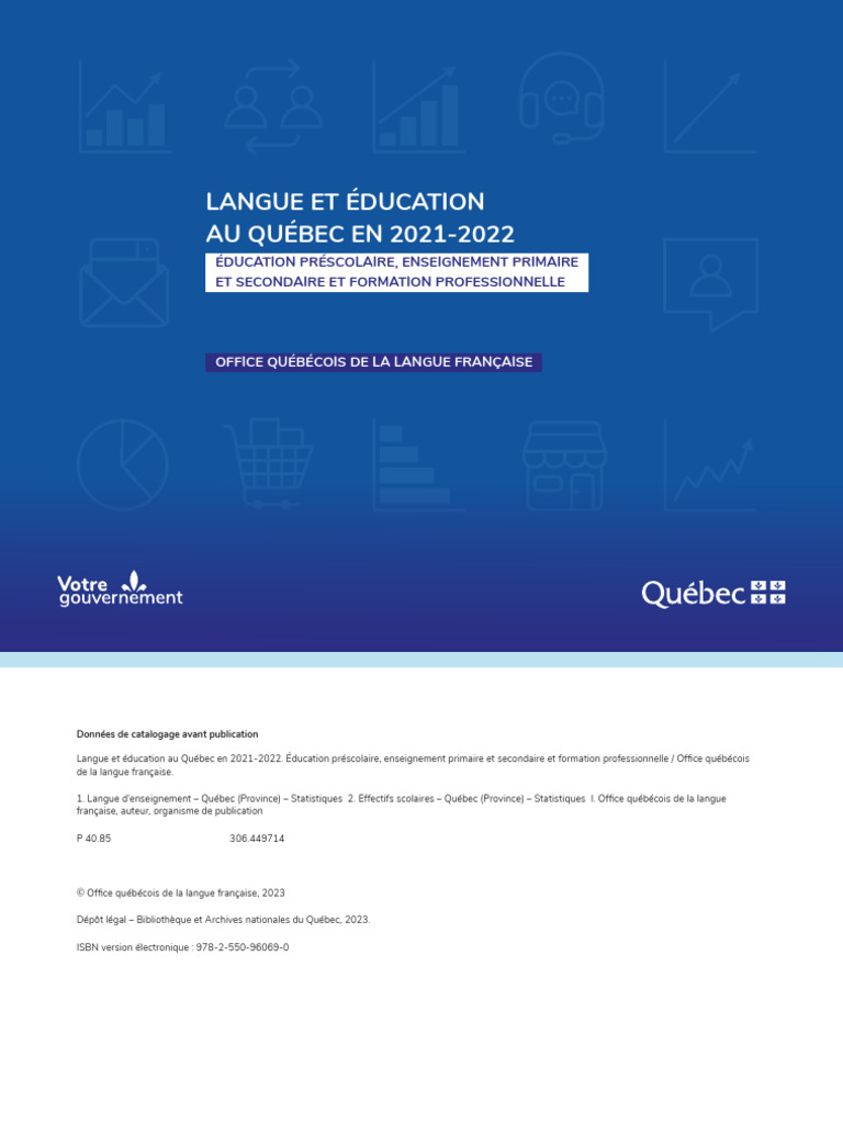Langue et éducation au Québec 2021-2022 | PDF | Enseignement secondaire ...