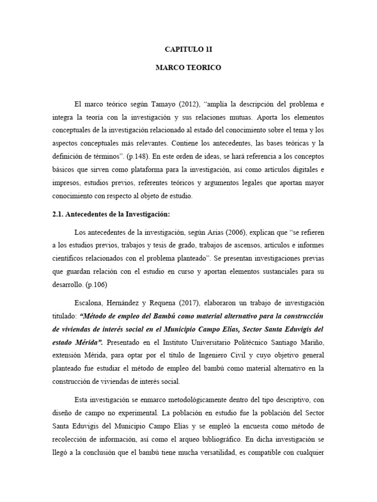 CAPITULO II MARCO TEORICO | PDF