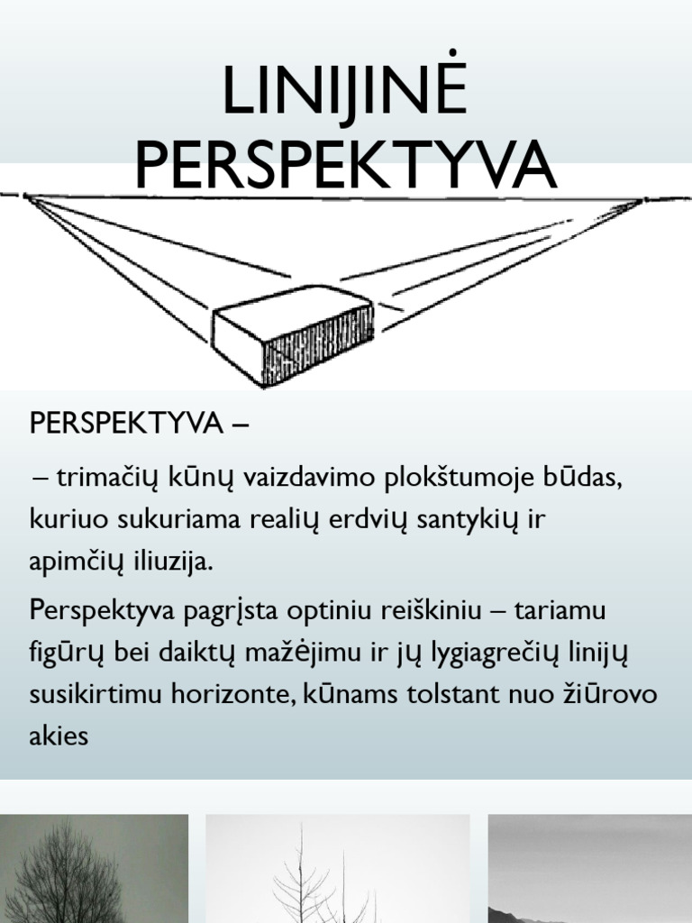 Linijine Perspektyva 8 - 9 | PDF