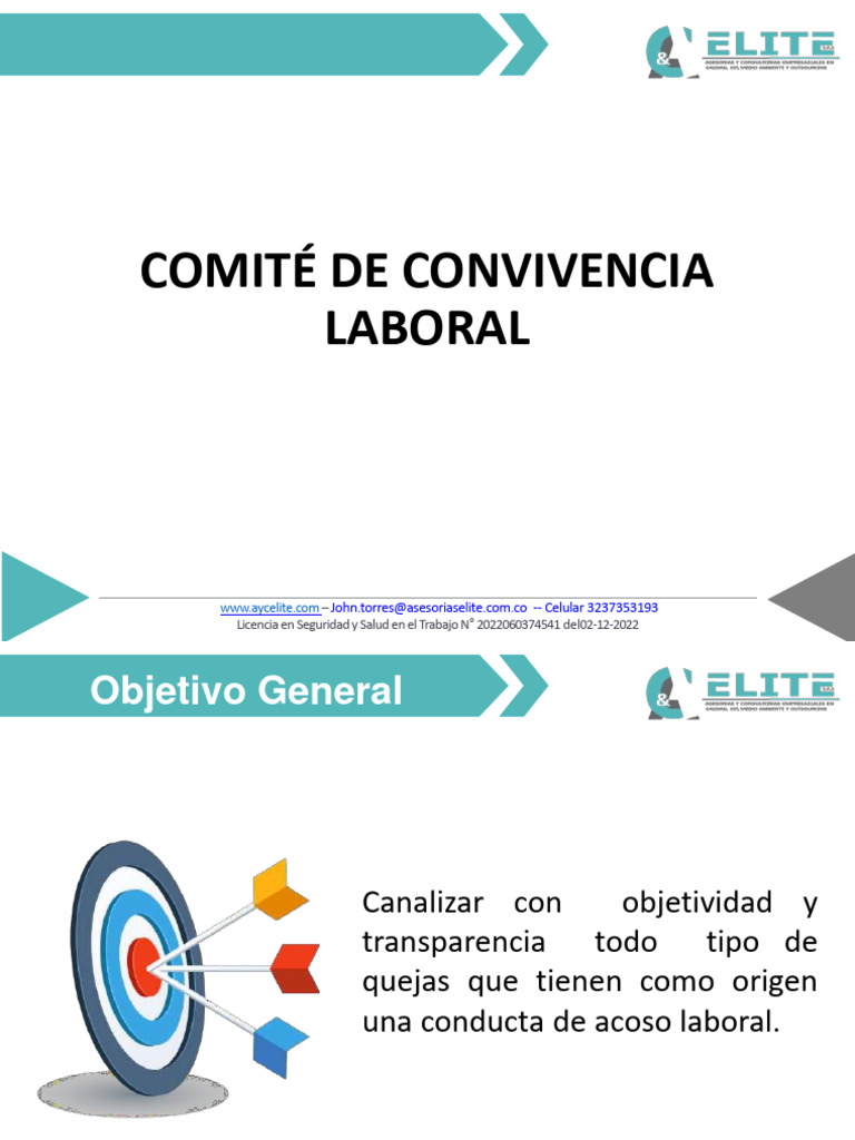 Presentación Comite de Convivencia Laboral | PDF | Comportamiento