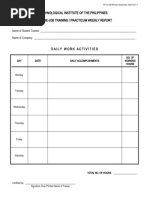 Ojt - DTR Sample Form | PDF