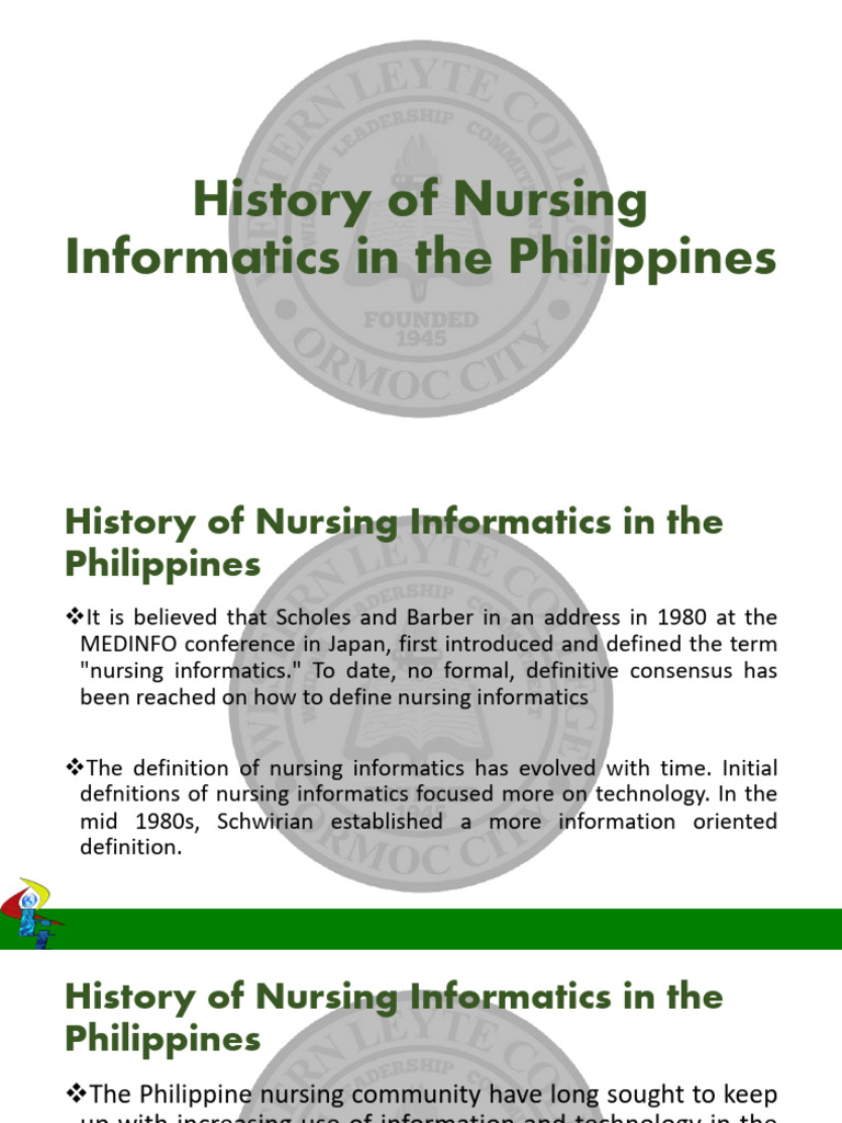 History of Nursing Informatics | PDF