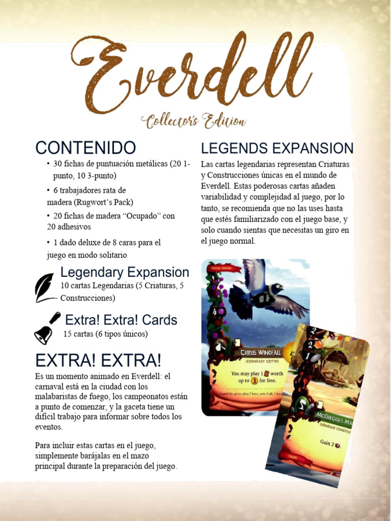 Everdell-Reglas-Edicion-Coleccionista_Spanish | PDF | Juego de azar