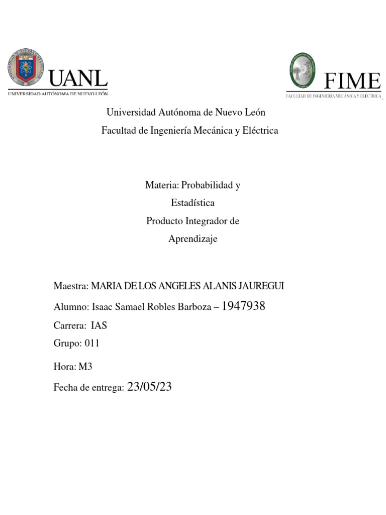 Pia 1947938 Proba | PDF | Intervalo de confianza | Distribución normal