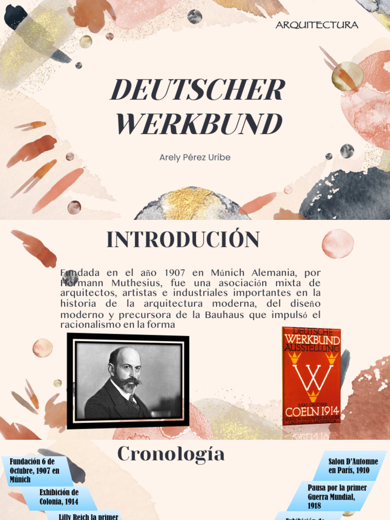 Historia del Deutscher Werkbund | PDF | Estilos arquitectonicos | Diseño