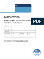 Year 9 Mathematics Autumn White Rose Core B | PDF