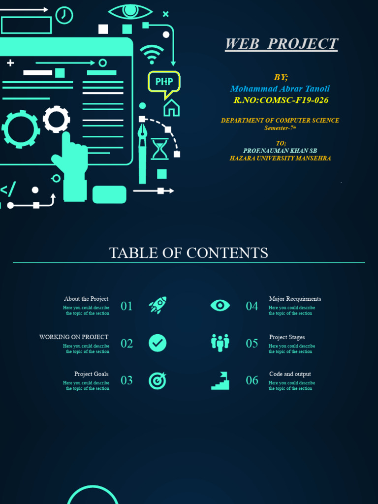 web-project-proposal | PDF | Html | Html Element