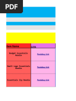 Reps Haul Spreadsheet | PDF | Renminbi | Fashion