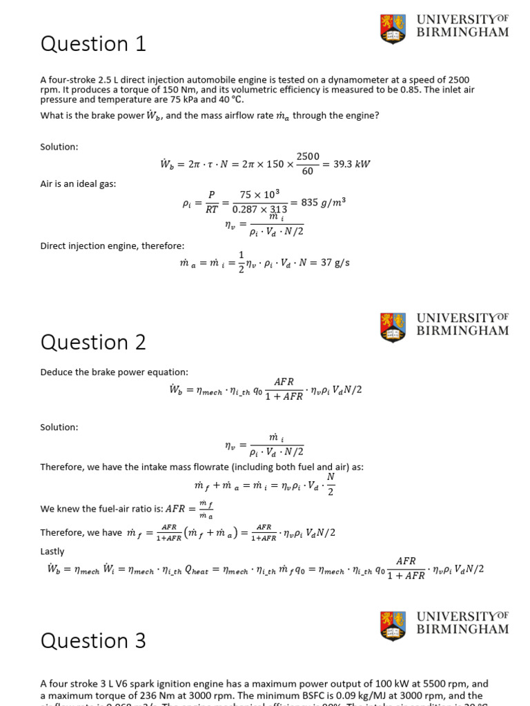 Powertrain Combined Tutorials | PDF | Torque | Manufactured Goods