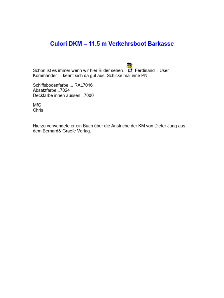 CULORI DKM - 11.5 M Barcaz Serviciu | PDF