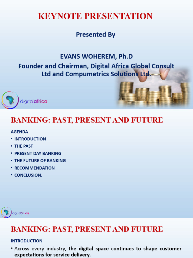 Keynote Presentation | PDF | Banks | Internet Of Things