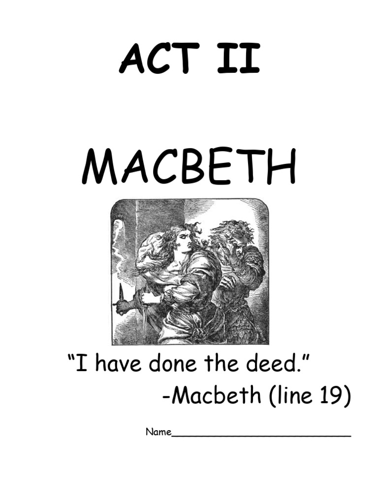 Macbeth_ACT_II_Packet | PDF | Macbeth