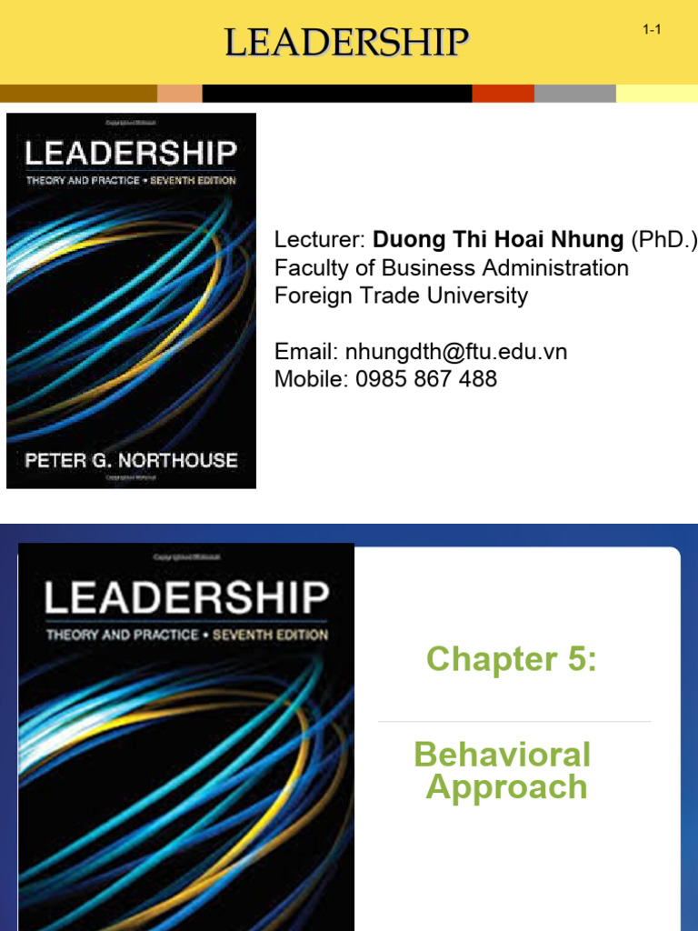Ch05-SV - Behavioral Approach | PDF | Leadership | Business