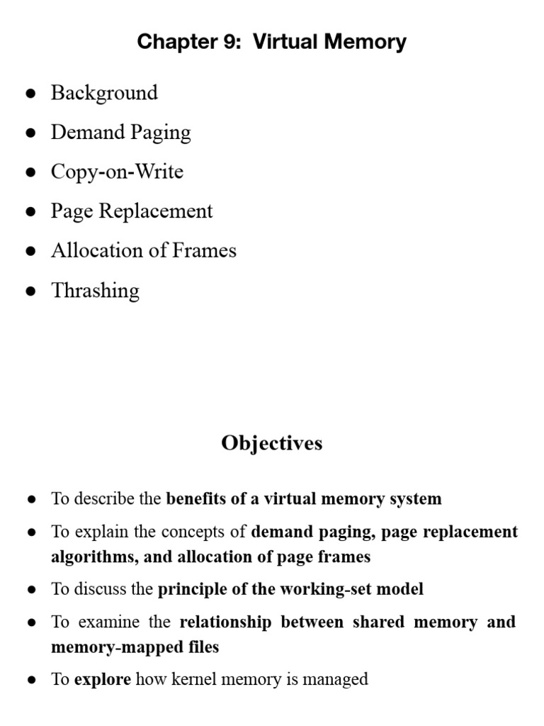 Understanding Virtual Memory Concepts | PDF | Process (Computing) | Computer Science