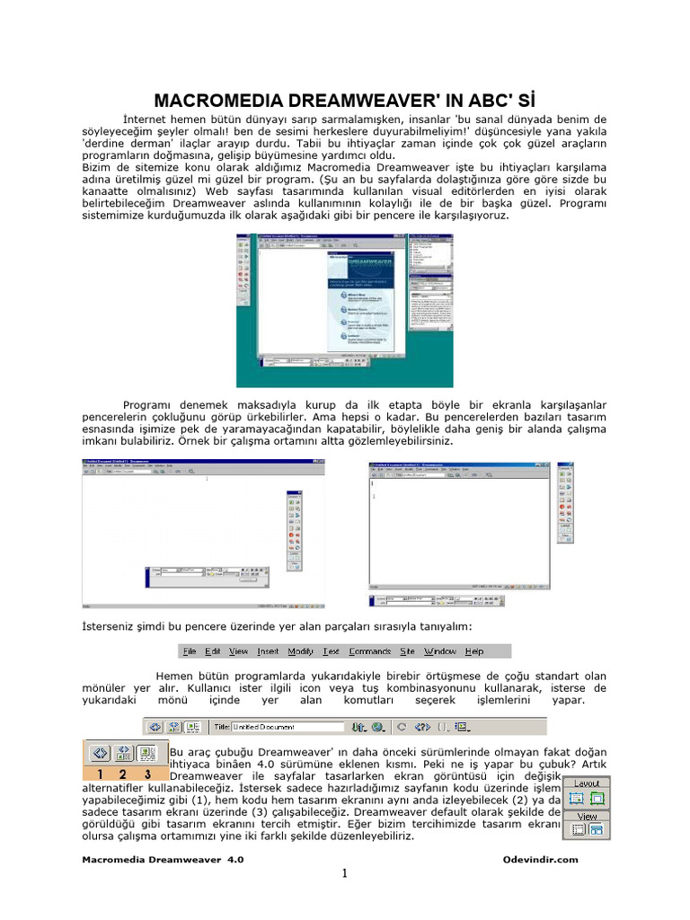 Macromedia Dreamweaver 01 | PDF