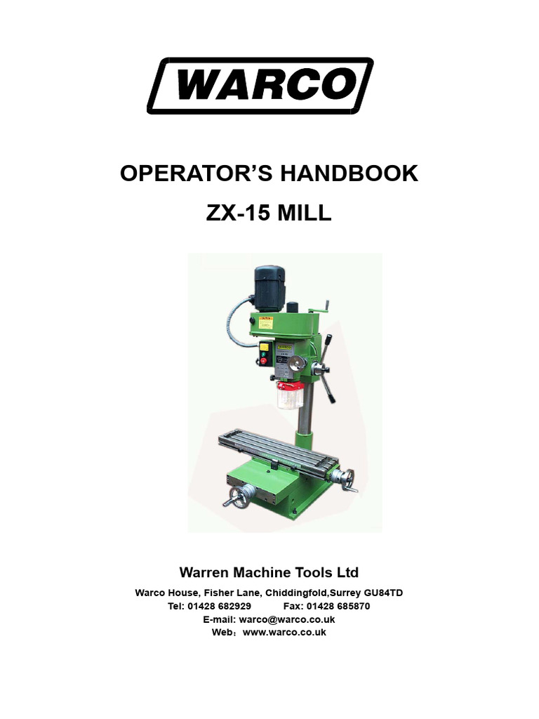 ZX15 Manual 2 PDF | PDF | Drill | Screw