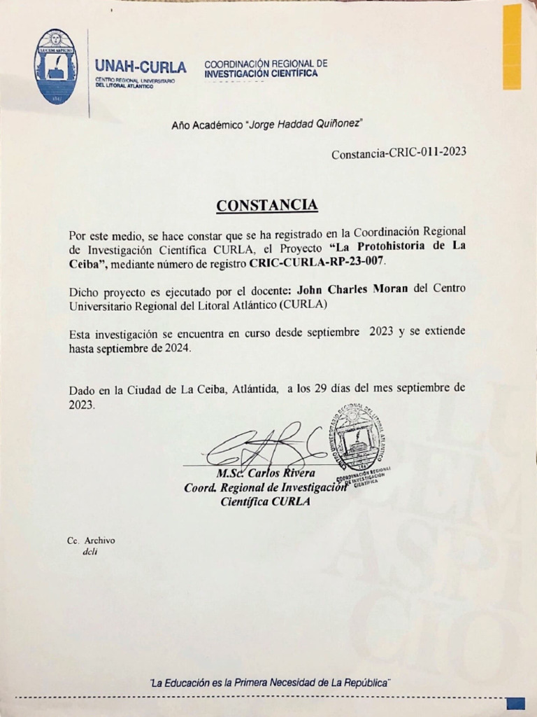 Proyecto de Investigación en CURLA 2023 | PDF