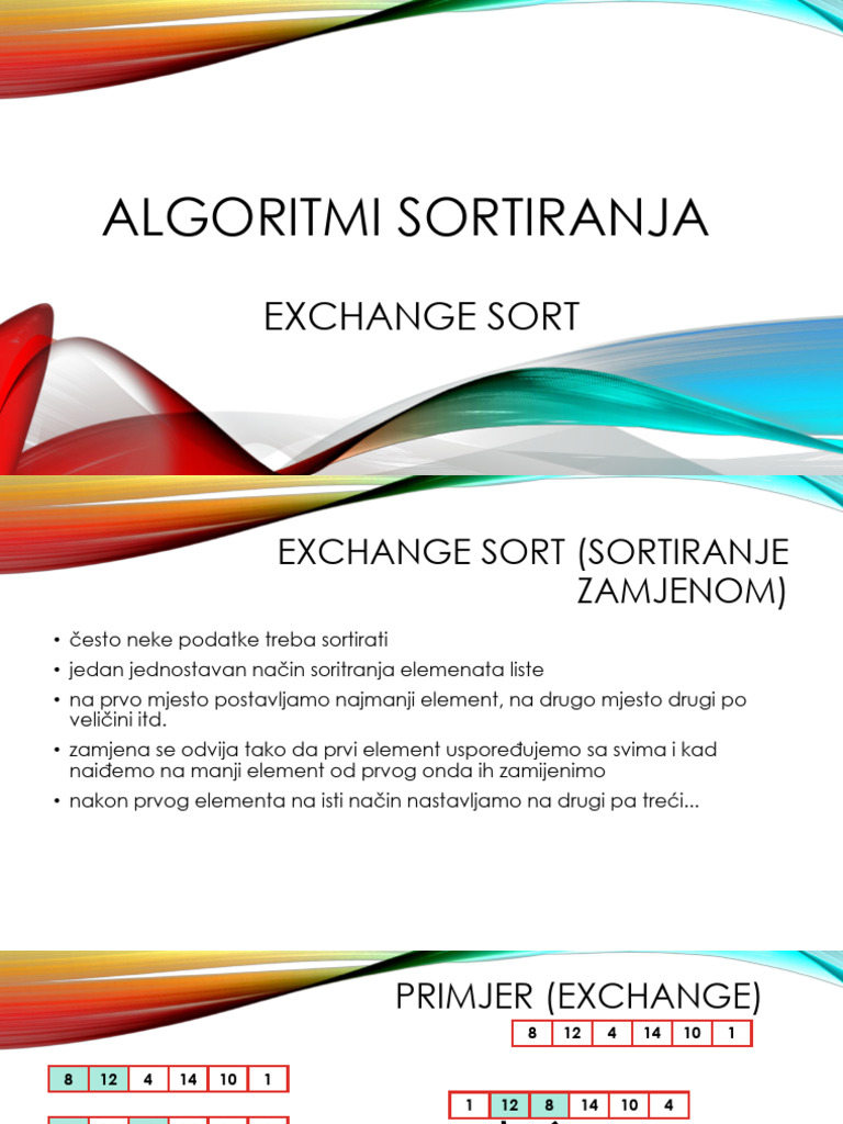 Algoritmi Sortiranja | PDF