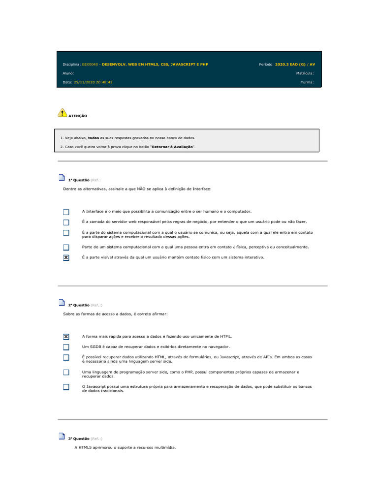 Av Desenv Web - Nota 10 PDF | PDF | Script Java | Rede mundial de computadores