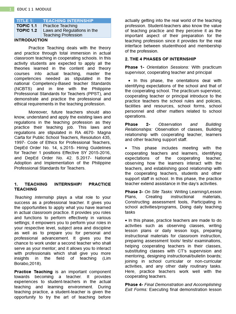 EDUC 11 REVIEWER | PDF | Educational Assessment | Teachers