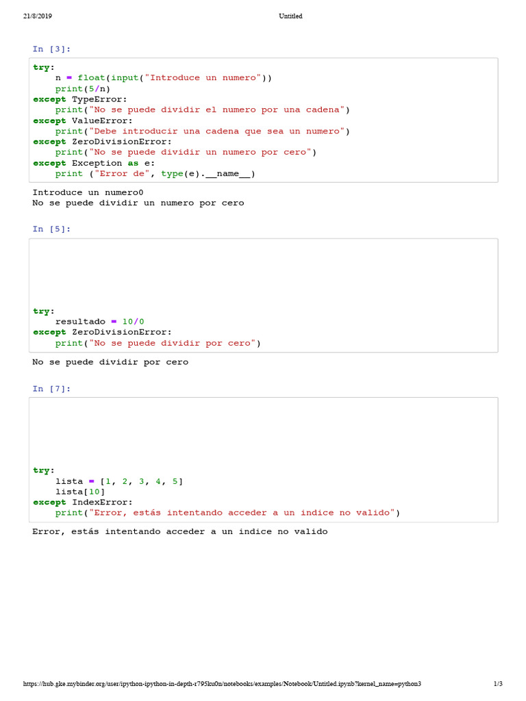 Excepciones Parte 3 Pdf Informática Programación De Computadoras 8846
