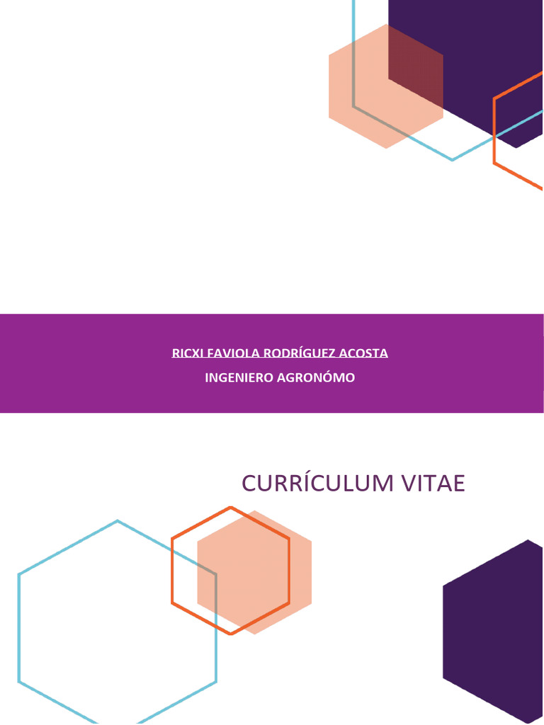 Ricxi Faviola Rodriguez Acosta CURRICULUM | PDF