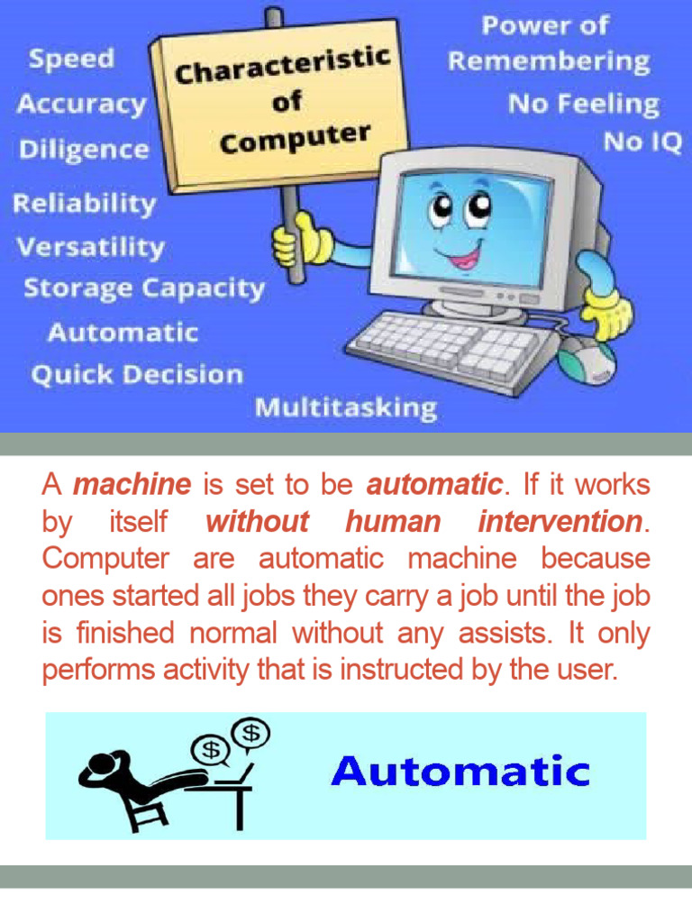 Topic 3 Characteristics of a Computer (1) | PDF