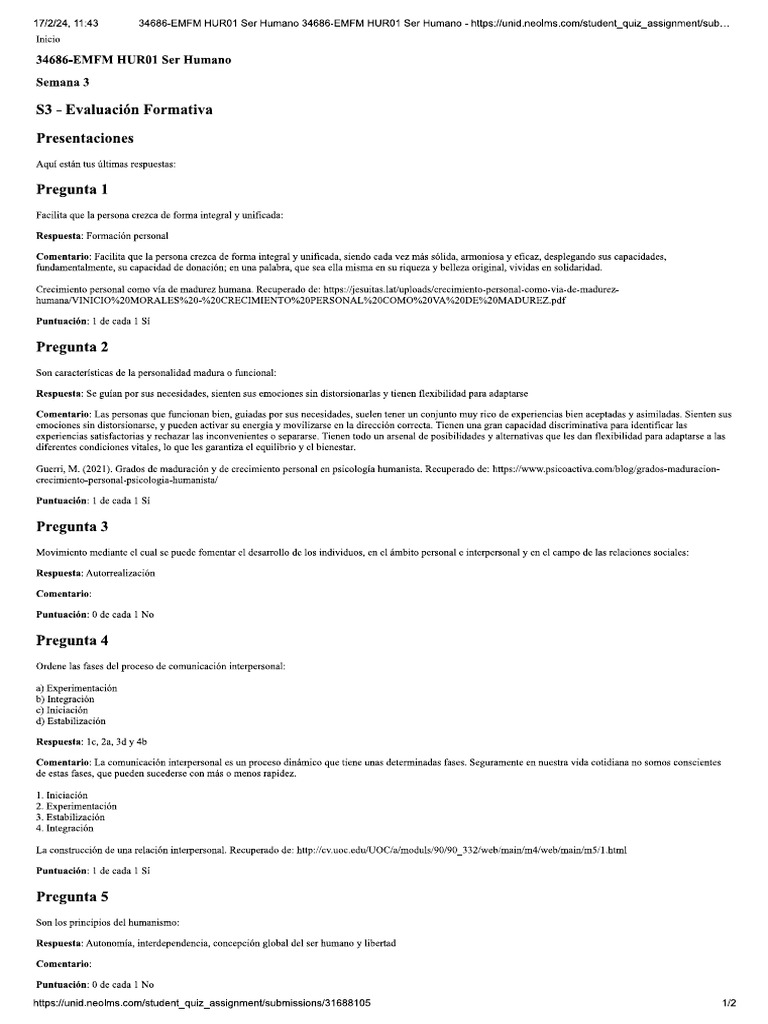 EVALUACION FORMATIVA 3 | PDF