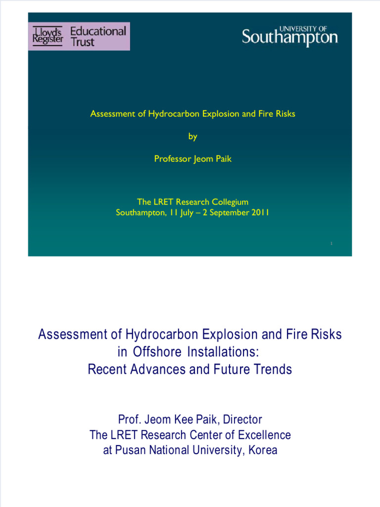 Dokumen - Tips - Assessment of Hydrocarbon Fire Risk and Explosion ...