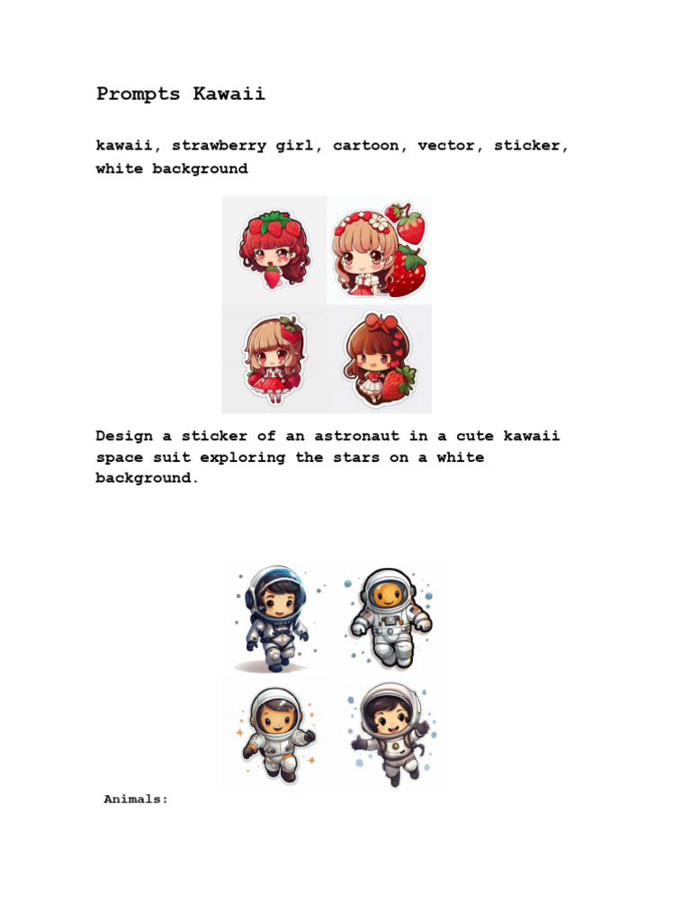 Prompts Kawaii | PDF
