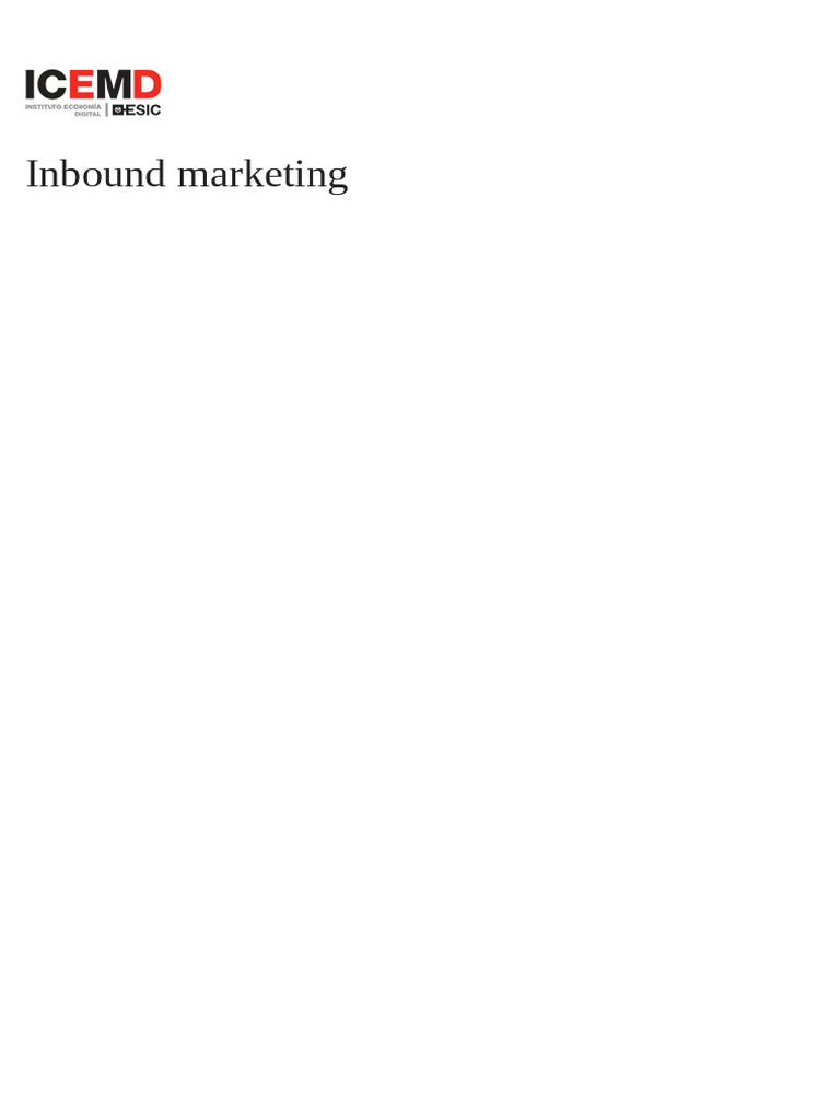 Inbound marketing | PDF | Marketing | Blog