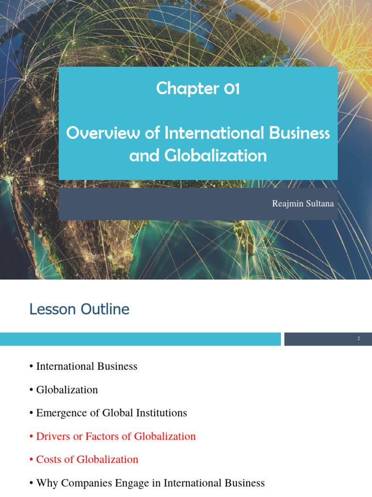 Chapter 01 Globalization | PDF | Globalization | World Trade Organization