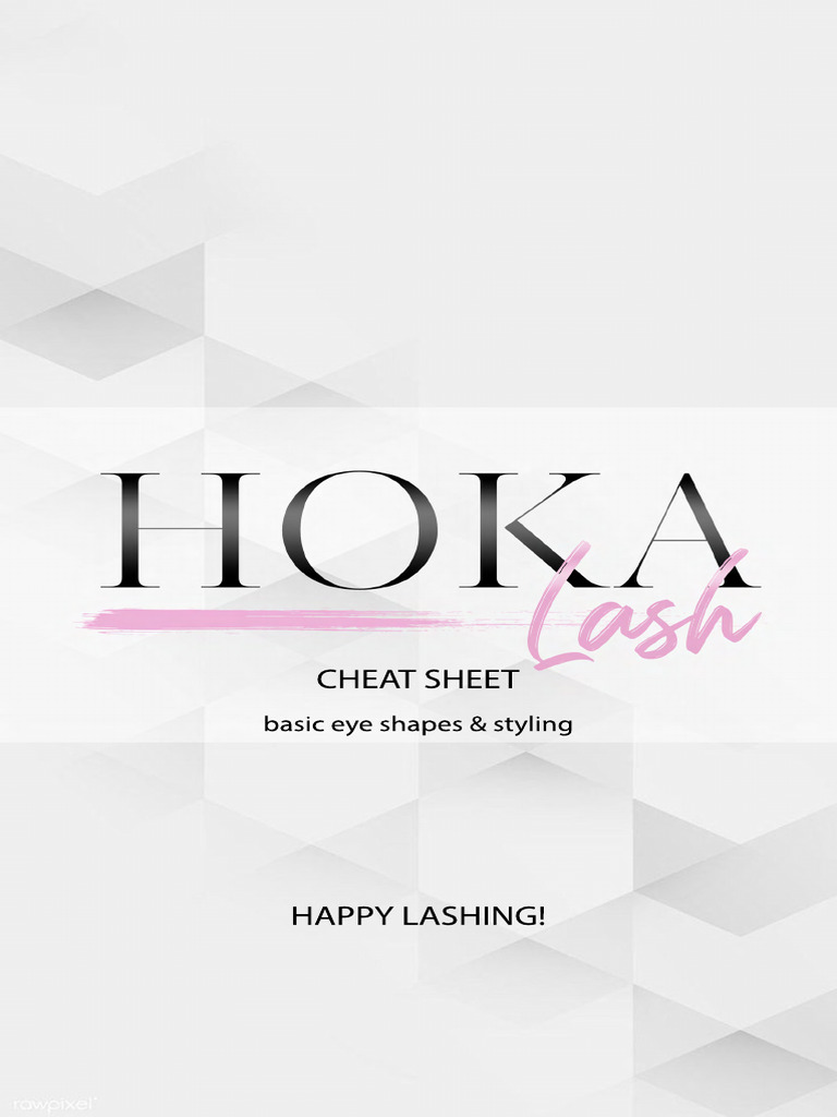 Eye Style Guide Cheat Sheet Hoka Lash | PDF Eye Style Guide Cheat Sheet Hoka Lash | PDF