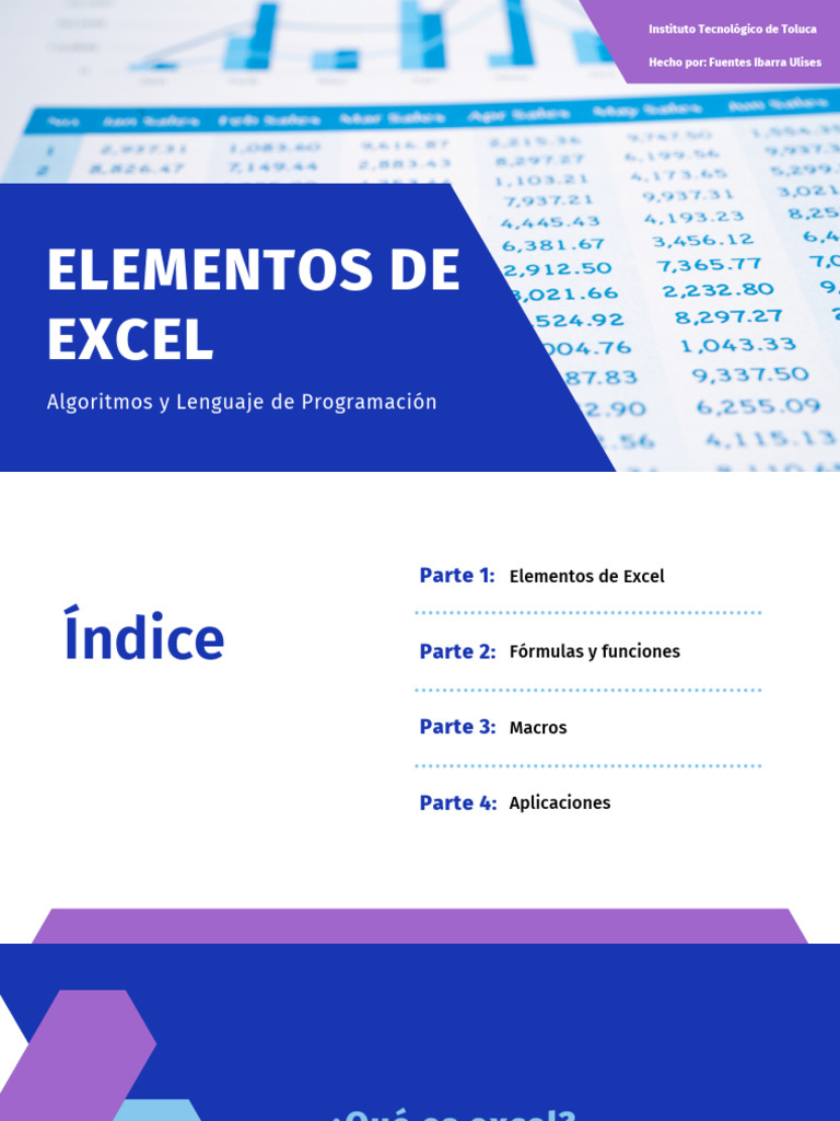 Presentación Excel | PDF | Microsoft Excel | Hoja de cálculo