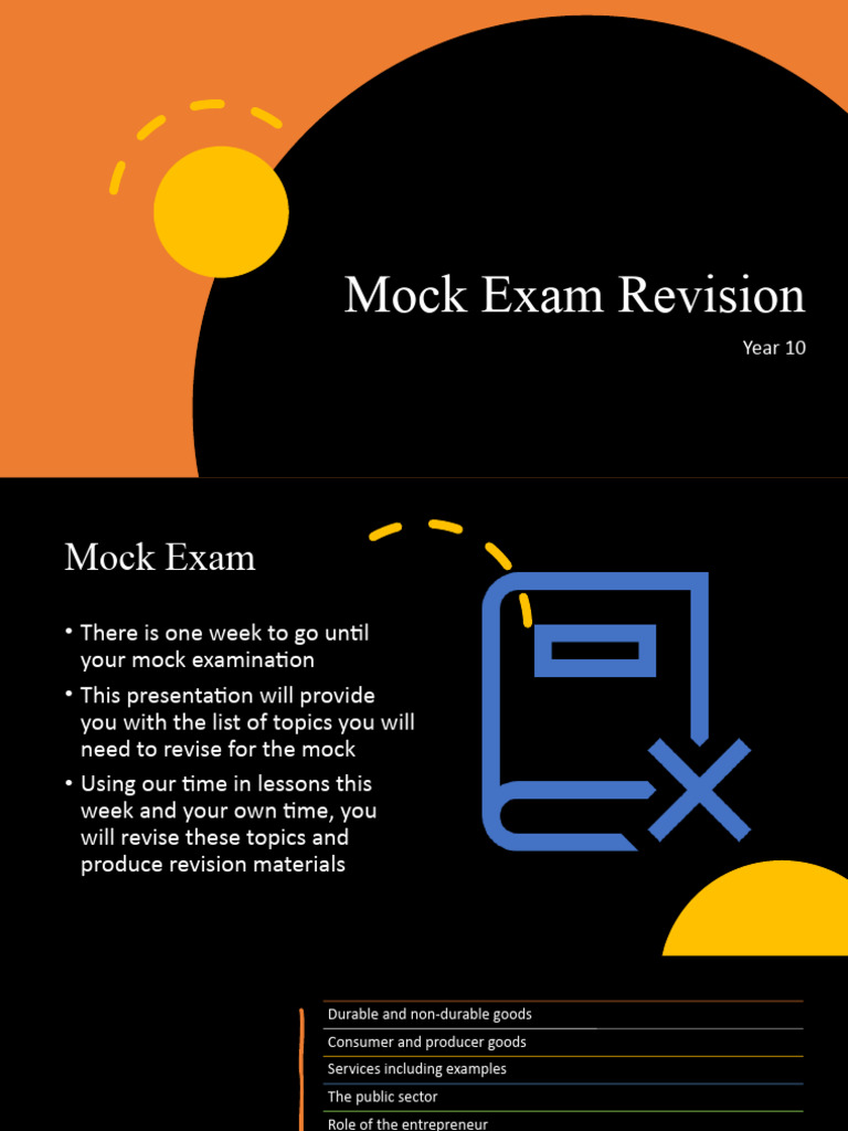 Yr 10 Mock Revision PowerPoint | PDF