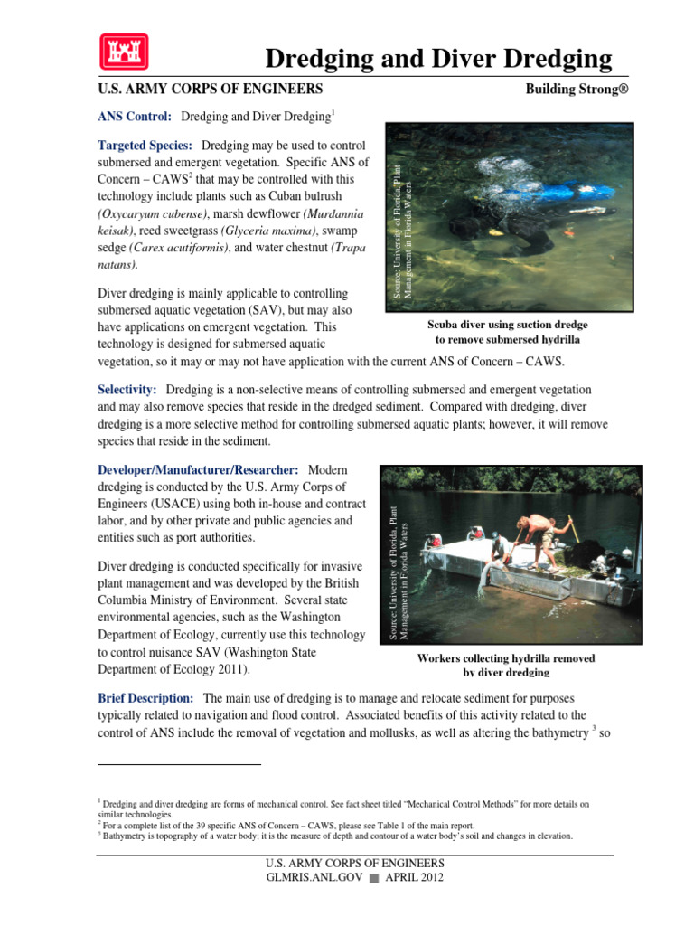 Dredging and Diver Dredging | PDF | Dredging | Invasive Species