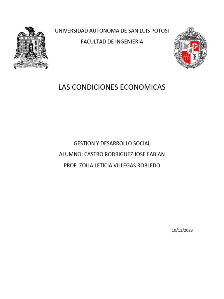 Condiciones Economicas | PDF | Inflación | Producto Interno Bruto