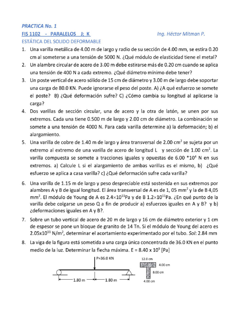Practica Elasticidad 2 - 2023 | PDF
