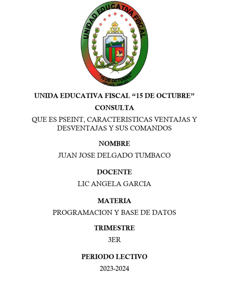 Programacion Pseint | PDF