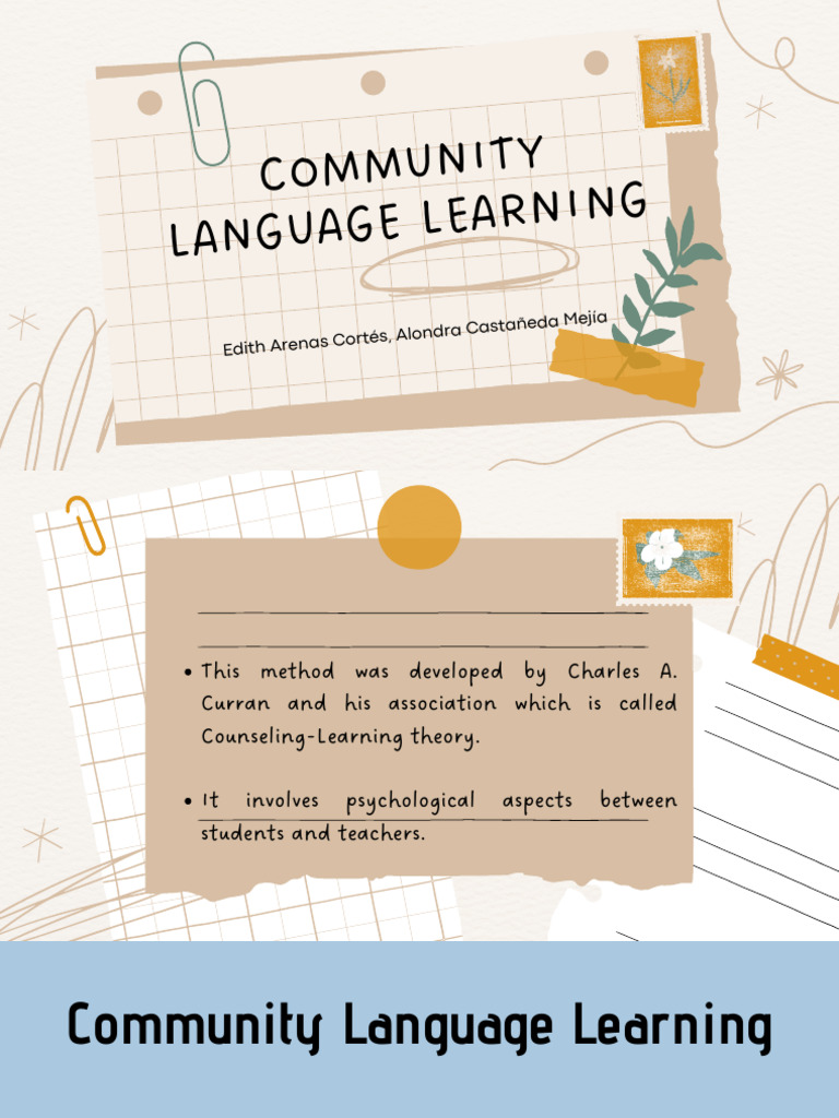 COMMUNITY LANGUAGE LEARNING | PDF | Second Language | Language Education