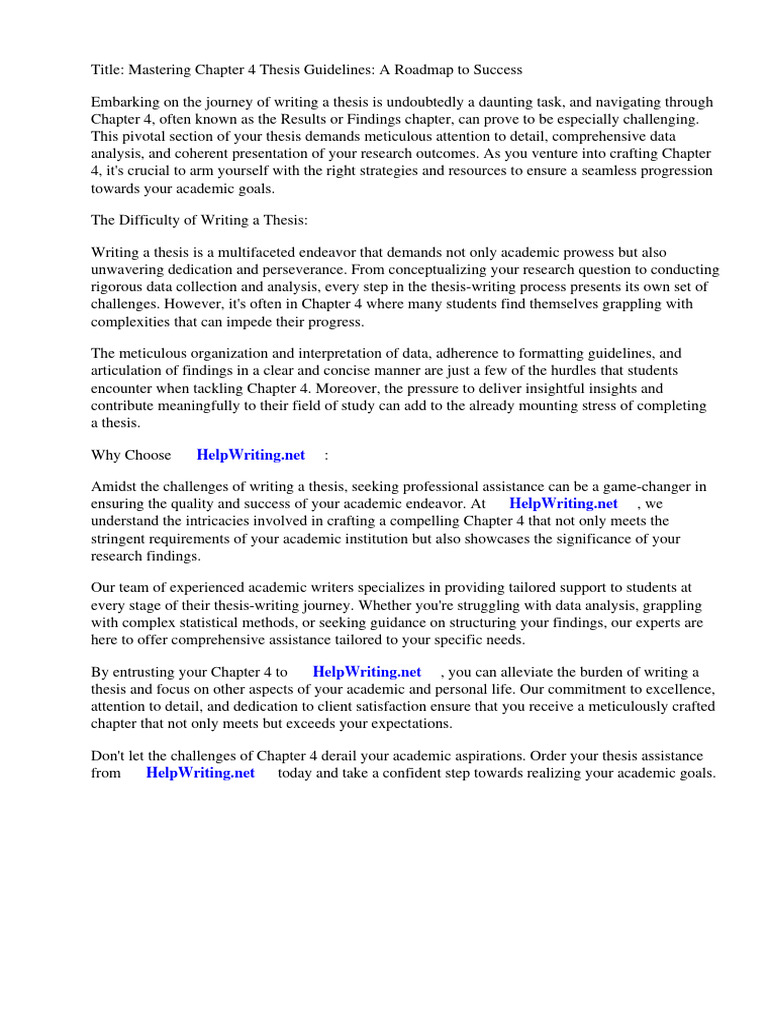 Chapter 4 Thesis Guidelines | PDF | Science | Computing