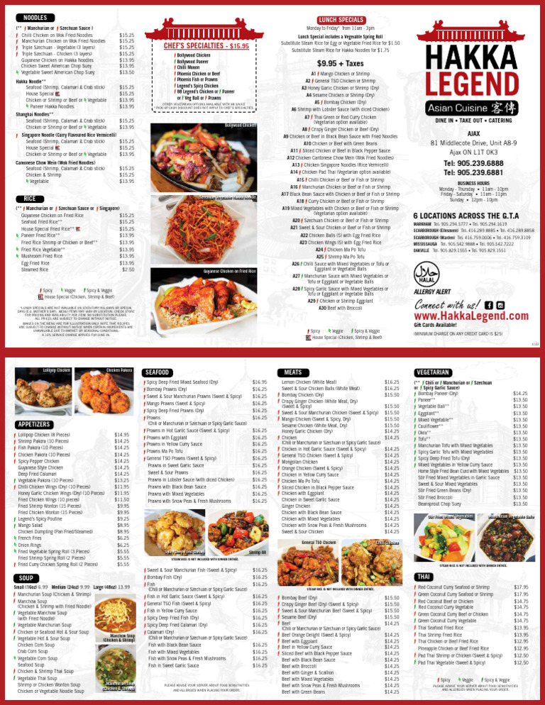 Hakka+Legend_Ajax_Takeout | PDF | Curry | Tofu