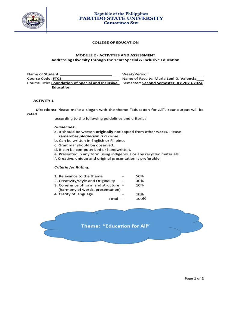 M2 Act. 1 | Download Free PDF | Cognition | Learning