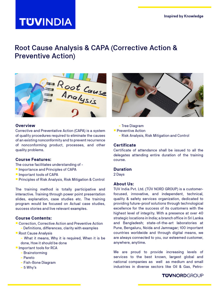 Root Cause Analysis CAPA | PDF | Economies